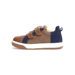 Naturino Leder-Sneakers "Caleb" in Dunkelblau/ Hellbraun - 48% | Gr&ouml;&szlig;e 32 | Kindersneakers