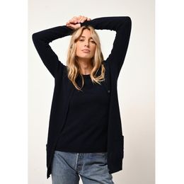 Just Cashmere Kaschmir-Cardigan "Chelsea" in Dunkelblau - 66% | Gr&ouml;&szlig;e M | Damen-pullover-cardigans