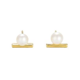 OR &Eacute;CLAT Gold-Ohrstecker "Manya" mit Perlen - 73% | Schmuck