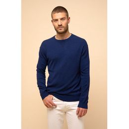 Just Cashmere Kaschmir-Pullover "Noe" in Blau - 64% | Gr&ouml;&szlig;e M | Herren-plussize