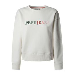 Pepe Jeans Sweatshirt "Regan" in Wei&szlig; - 44% | Gr&ouml;&szlig;e XL | Damen-sweatshirts-jacken
