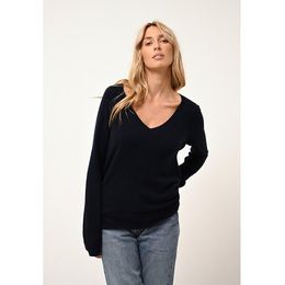 Just Cashmere Kaschmir-Pullover "Phoebe" in Dunkelblau - 62% | Gr&ouml;&szlig;e L | Damen-pullover-cardigans