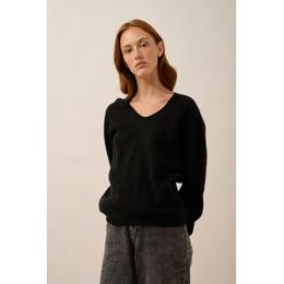 Just Cashmere Kaschmir-Pullover "Amrita" in Schwarz - 64% | Gr&ouml;&szlig;e M | Damen-pullover-cardigans