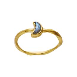 Maanesten Ring 'DORIS' Damen Gr&ouml;&szlig;e 65 blau / gold