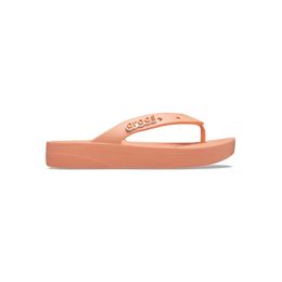 Crocs Zehentrenner "Classic Platform" in Orange - 48% | Gr&ouml;&szlig;e 34/35 | Damen-sandalen