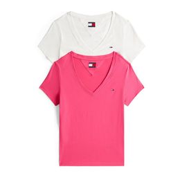 Tommy Jeans Shirt female Pink, White size M