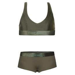 MUCHACHOMALO Bikini in Khaki - 44% | Gr&ouml;&szlig;e 158/164 | Kinder-bademode