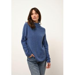 Just Cashmere Kaschmir-Rollkragenpullover "Blantyre" in Blau - 65% | Gr&ouml;&szlig;e S | Damen-pullover-cardigans