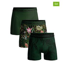 MUCHACHOMALO 3er-Set: Boxershorts in Gr&uuml;n - 59% | Gr&ouml;&szlig;e 5XL | Herren-waesche
