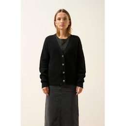 Just Cashmere Kaschmir-Cardigan "Clara" in Schwarz - 64% | Gr&ouml;&szlig;e S | Damen-pullover-cardigans