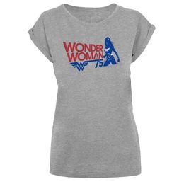F4NT4STIC T-Shirt 'DC Comics Wonder Woman Seventy Five' Damen Gr&ouml;&szlig;e S blau / graumeliert / rot