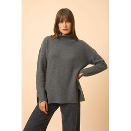 Just Cashmere Kaschmir-Pullover "Louise" in Anthrazit - 64% | Gr&ouml;&szlig;e S | Damen-pullover-cardigans