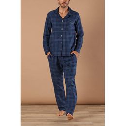 maryplaid Pyjama in Blau - 59% | Gr&ouml;&szlig;e XL | Herren-waesche