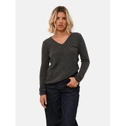 Just Cashmere Kaschmir-Pullover "Joan" in Anthrazit - 66% | Gr&ouml;&szlig;e L | Damen-pullover-cardigans