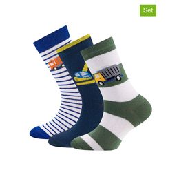 Ewers 3er-Set: Socken in Dunkelblau/ Gr&uuml;n - 35% | Gr&ouml;&szlig;e 31-34 | Babysocken-strumpfhosen