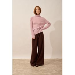 Just Cashmere Kaschmir-Rollkragenpullover "Lexie" in Rosa - 65% | Gr&ouml;&szlig;e M | Damen-pullover-cardigans