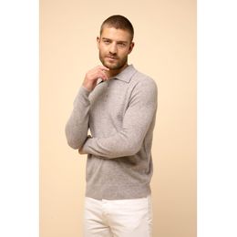 Just Cashmere Kaschmir-Pullover "Douglas" in Grau - 65% | Gr&ouml;&szlig;e XL | Herren-plussize