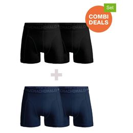MUCHACHOMALO 4er-Set: Boxershorts in Schwarz/ Dunkelblau - 66% | Gr&ouml;&szlig;e 4XL | Herren-waesche