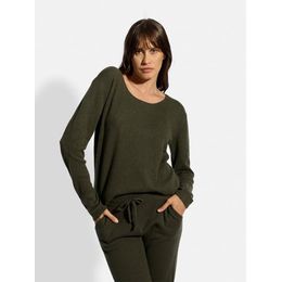 Just Cashmere Kaschmir-Pullover "Fiona" in Khaki - 67% | Gr&ouml;&szlig;e S | Damen-pullover-cardigans