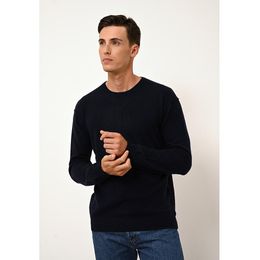 Just Cashmere Kaschmir-Pullover "Noe" in Dunkelblau - 60% | Gr&ouml;&szlig;e M | Herren-plussize