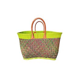 Le Comptoir de la Plage Strandtasche "Antaly" in Gr&uuml;n/ Pink - (B)56 x (H)30 x (T)23 cm - 19% | Damen-taschen