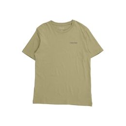 Calvin Klein Jeans T-Shirt Jungen Gr&ouml;&szlig;e 140 khaki / schwarz