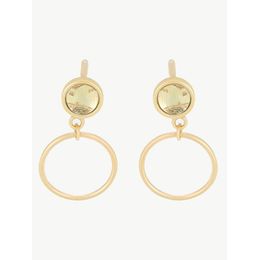 OR &Eacute;CLAT Gold-Ohrstecker "Zoe" mit Edelsteinen - 66% | Schmuck