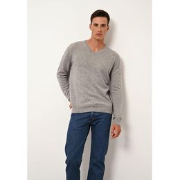Just Cashmere Kaschmir-Pullover "Tom" in Grau - 62% | Gr&ouml;&szlig;e M | Herren-plussize