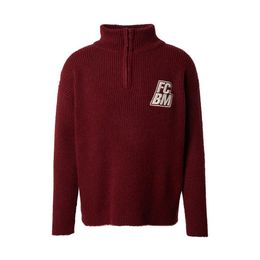 FCBM Pullover 'Carl' Herren Gr&ouml;&szlig;e M burgunder / wei&szlig;