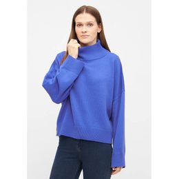 Derbe Rollkragenpullover in Blau - 54% | Gr&ouml;&szlig;e XL | Damen-pullover-cardigans