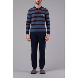 maryplaid Pyjama in Dunkelblau/ Blau - 57% | Gr&ouml;&szlig;e XL | Herren-waesche