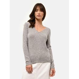 Just Cashmere Kaschmir-Pullover "Joan" in Grau - 64% | Gr&ouml;&szlig;e L | Damen-pullover-cardigans