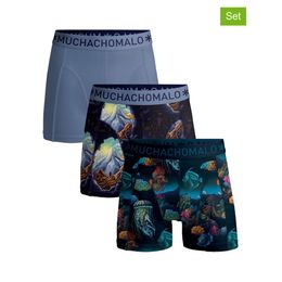 MUCHACHOMALO 3er-Set: Boxershorts in Bunt - 55% | Gr&ouml;&szlig;e S | Herren-waesche