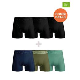 MUCHACHOMALO 6er-Set: Boxershorts in Bunt - 59% | Gr&ouml;&szlig;e M | Herren-waesche