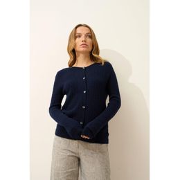 Just Cashmere Kaschmir-Cardigan "Laura" in Dunkelblau - 61% | Gr&ouml;&szlig;e S | Damen-pullover-cardigans
