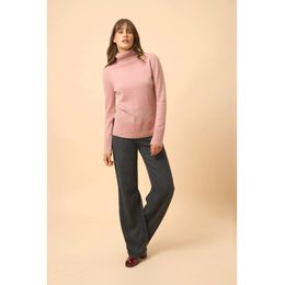 Just Cashmere Kaschmir-Rollkragenpullover "Lexie" in Rosa - 65% | Gr&ouml;&szlig;e XL | Damen-pullover-cardigans