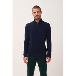 Just Cashmere Kaschmir-Pullover "Bradley" in Dunkelblau - 62% | Gr&ouml;&szlig;e XL | Herren-plussize