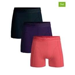 MUCHACHOMALO 3er-Set: Boxershorts in Lila/ Pink/ Dunkelblau - 54% | Gr&ouml;&szlig;e S | Herren-waesche