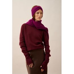 Just Cashmere Kaschmir-Pullover "Lexini" in Bordeaux - 63% | Gr&ouml;&szlig;e L | Damen-pullover-cardigans