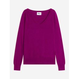 Just Cashmere Kaschmir-Pullover "Phoebe" in Fuchsia - 64% | Gr&ouml;&szlig;e M | Damen-pullover-cardigans