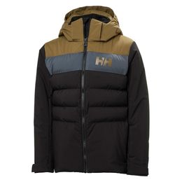 Helly Hansen Ski-/ Snowboardjacke "Cyclone" in Schwarz/ Braun/ Grau - 54% | Gr&ouml;&szlig;e 146 | Kinder-outdoor-jacken