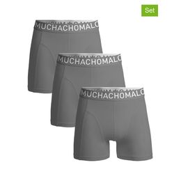 MUCHACHOMALO 3er-Set: Boxershorts in Grau - 58% | Gr&ouml;&szlig;e M | Herren-waesche