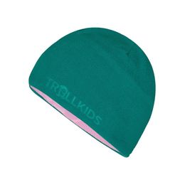 Trollkids Wende-Beanie "Finnmark" in T&uuml;rkis/ Lila - 47% | Gr&ouml;&szlig;e 48-52 cm | Baby-muetzen