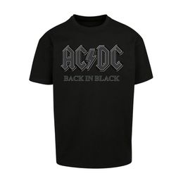 F4NT4STIC Shirt 'ACDC Rock Band Shirt Back in Black' Herren Gr&ouml;&szlig;e XS schwarz / wei&szlig;