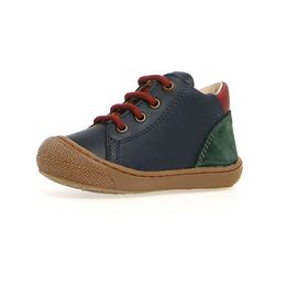 Naturino Leder-Sneakers "Romy" in Dunkelgr&uuml;n/ Dunkelblau/ Rot - 48% | Gr&ouml;&szlig;e 20 | Babysneakers