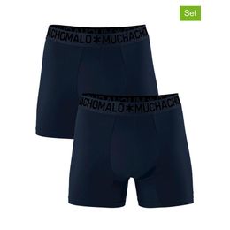 MUCHACHOMALO 2er-Set: Boxershorts in Dunkelblau - 57% | Gr&ouml;&szlig;e XL | Herren-waesche