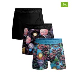 MUCHACHOMALO 3er-Set: Boxershorts in Bunt - 58% | Gr&ouml;&szlig;e M | Herren-waesche