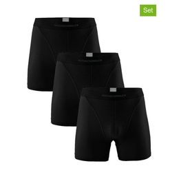 MUCHACHOMALO 3er-Set: Boxershorts in Schwarz - 55% | Gr&ouml;&szlig;e L | Herren-waesche