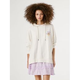 Pepe Jeans Hoodie "Angy" in Wei&szlig; - 39% | Gr&ouml;&szlig;e L | Damen-sweatshirts-jacken
