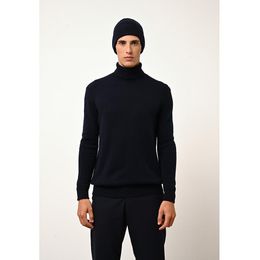 Just Cashmere Kaschmir-Rollkragenpullover "Sacha" in Dunkelblau - 61% | Gr&ouml;&szlig;e M | Herren-plussize